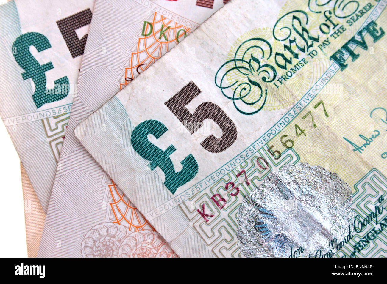 UK bank notes close up Stock Photo - Alamy