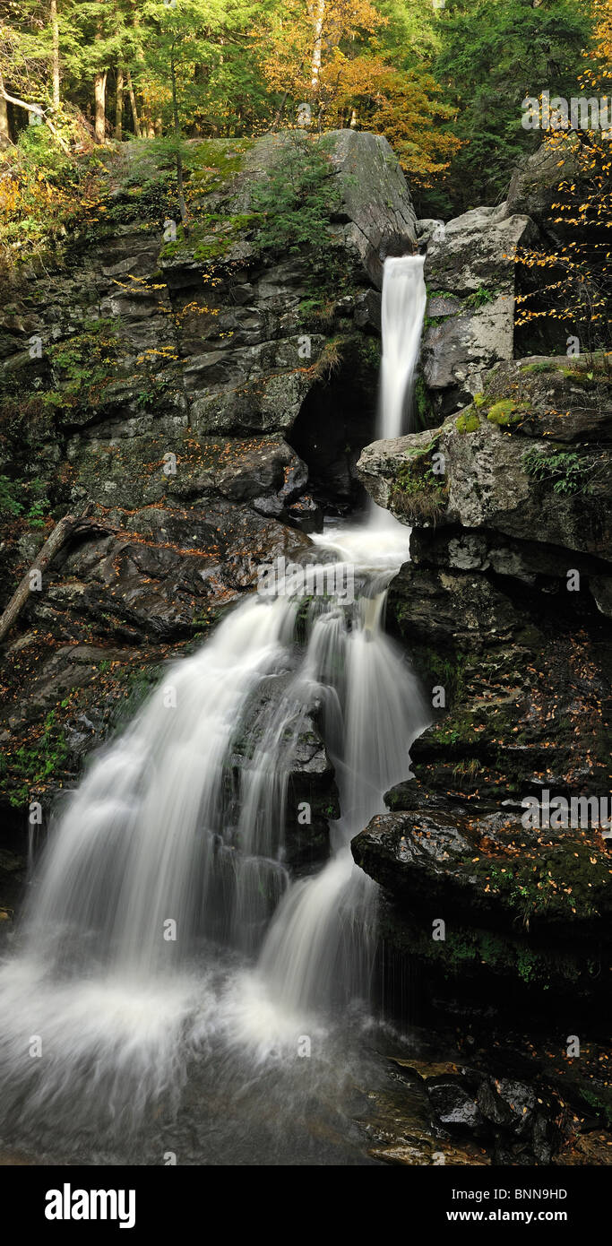Waterfall Kent Falls State Park Connecticut USA America United States ...