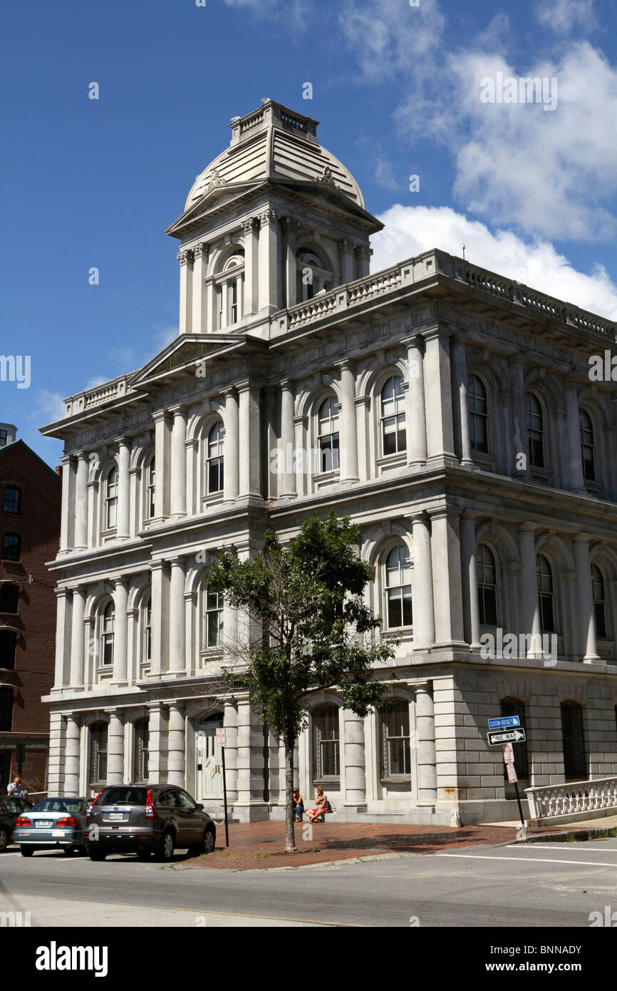 U.S. Customs House on Commercial Street at the waterfront in Portland ...