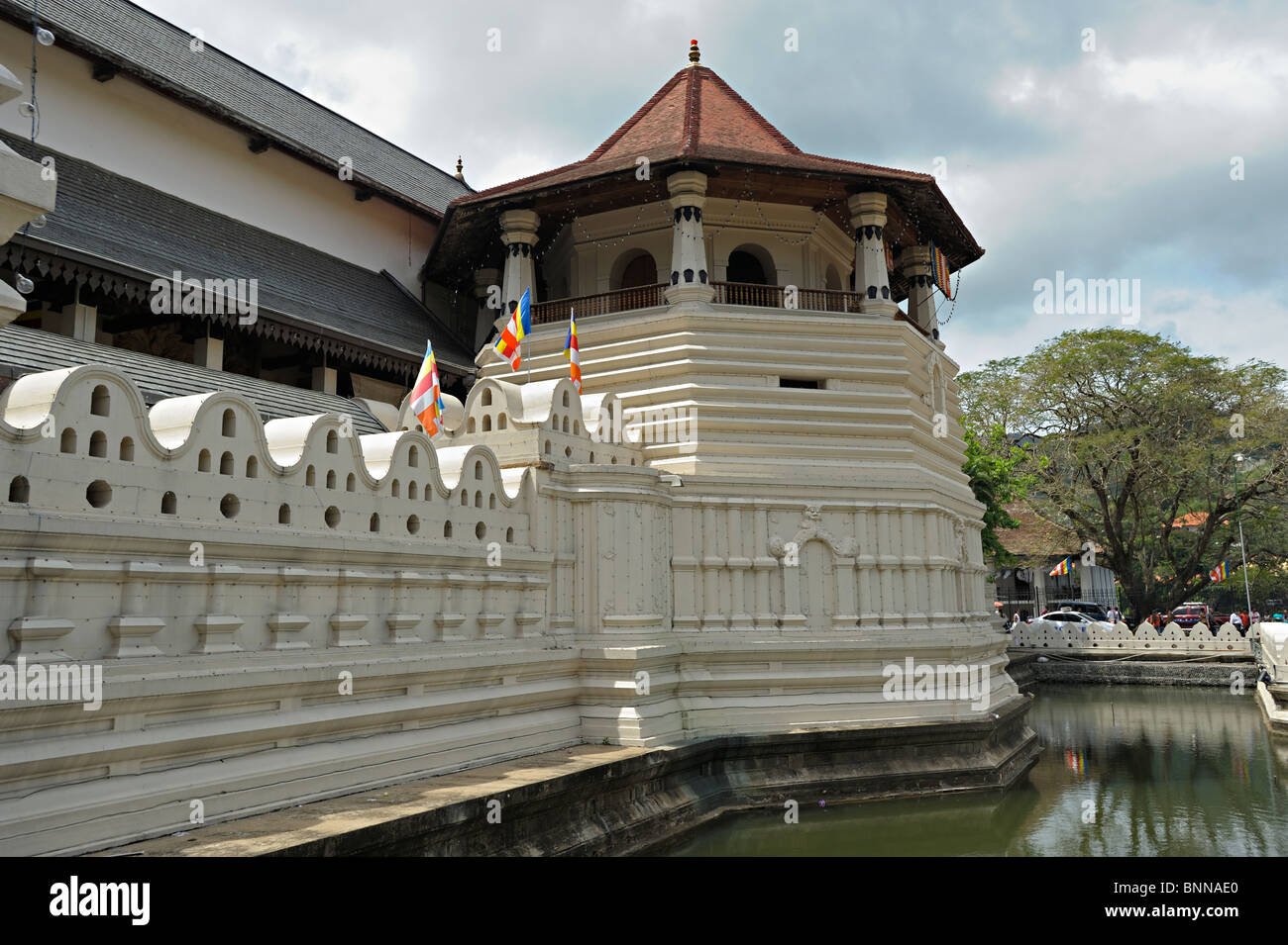 Buildings of the Sri Dalada Maligawa or temple of the tooth relic in ...