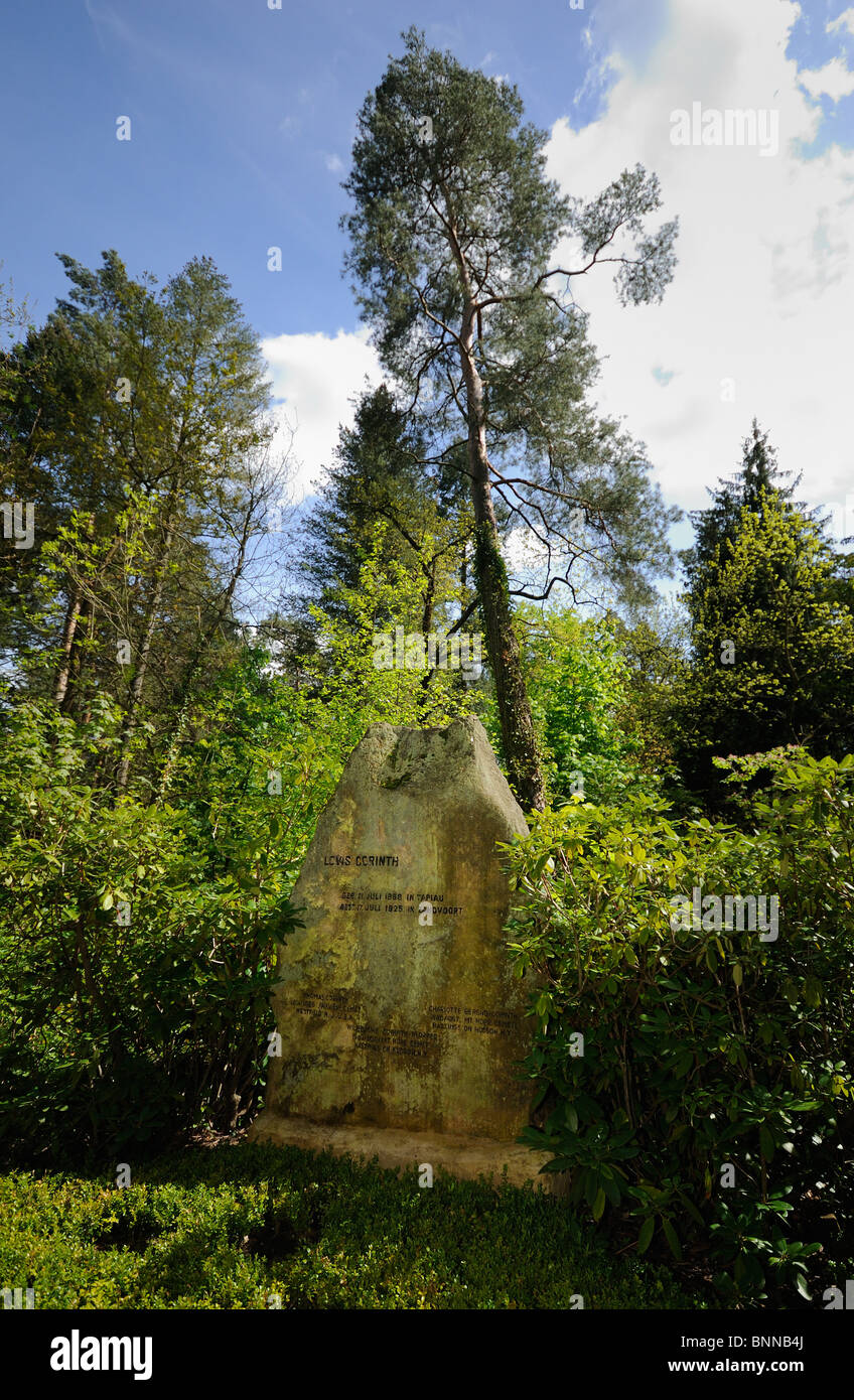 Grave of Lovis Corinth, famous painter of German Impressionism and ...