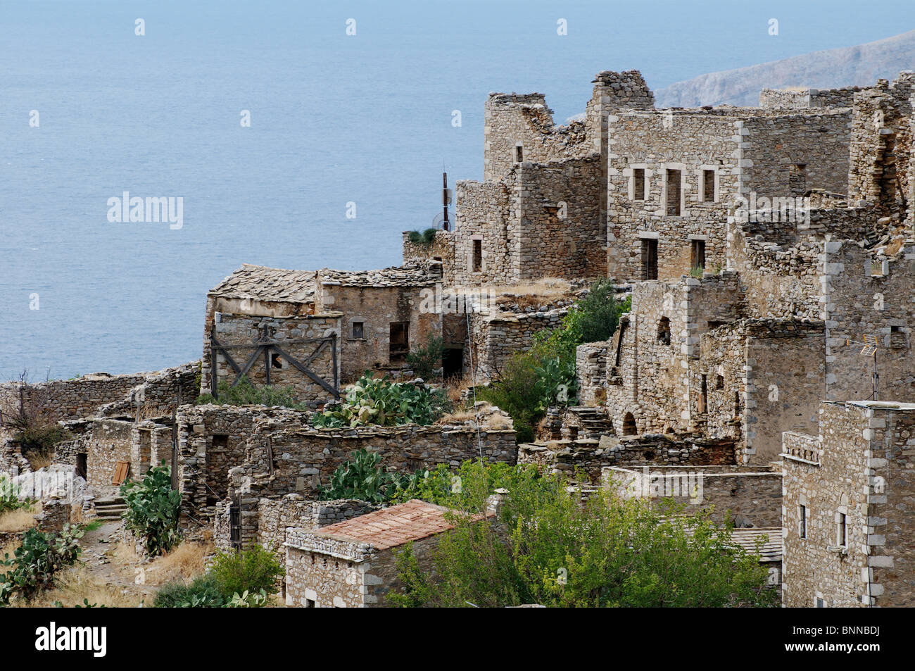 peel defense tower fortified village tower towers fortress ruin Vathia ...