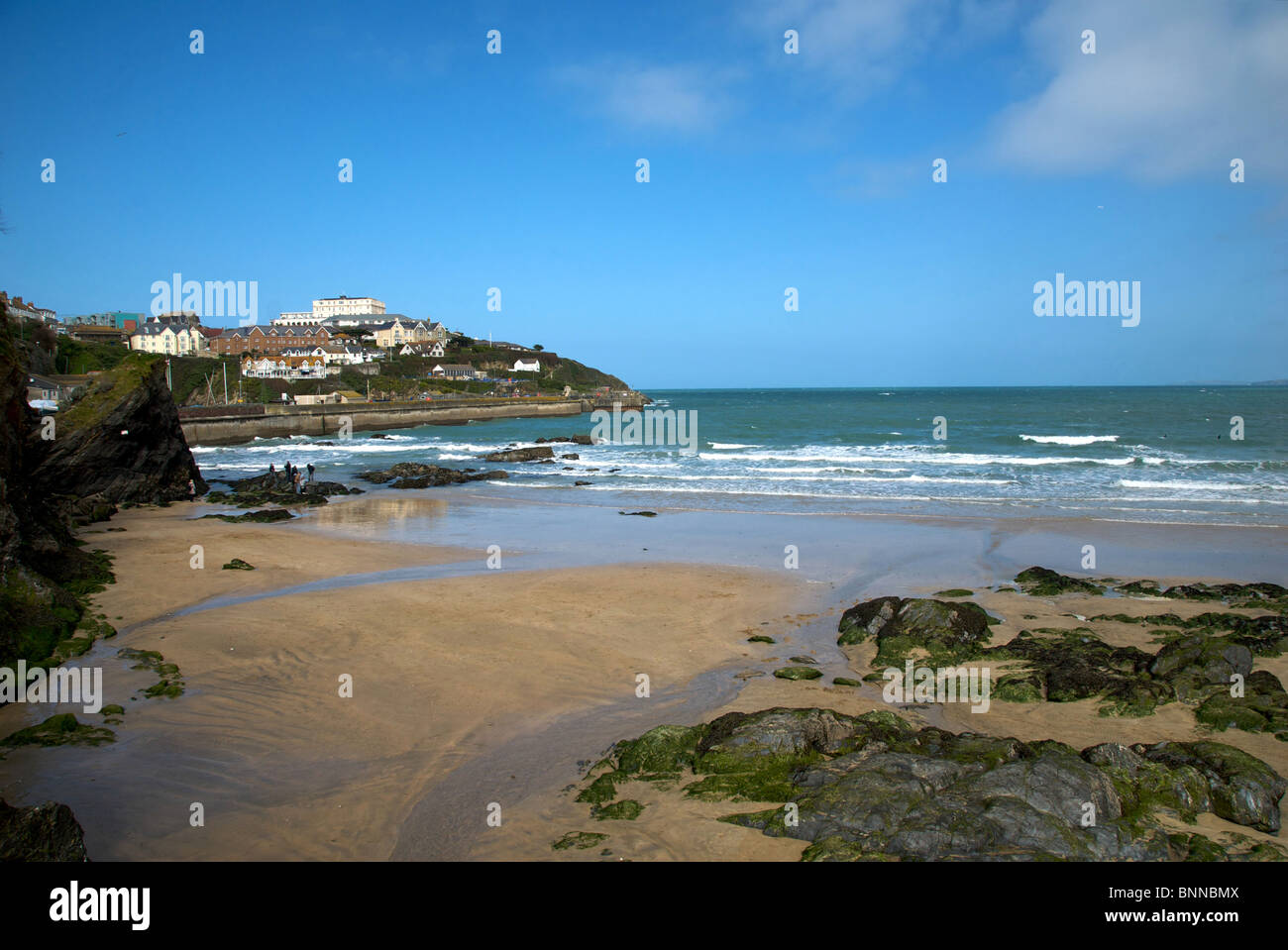 Newquay Cornwall UK Harbor Harbour Quay Beach Stock Photo - Alamy