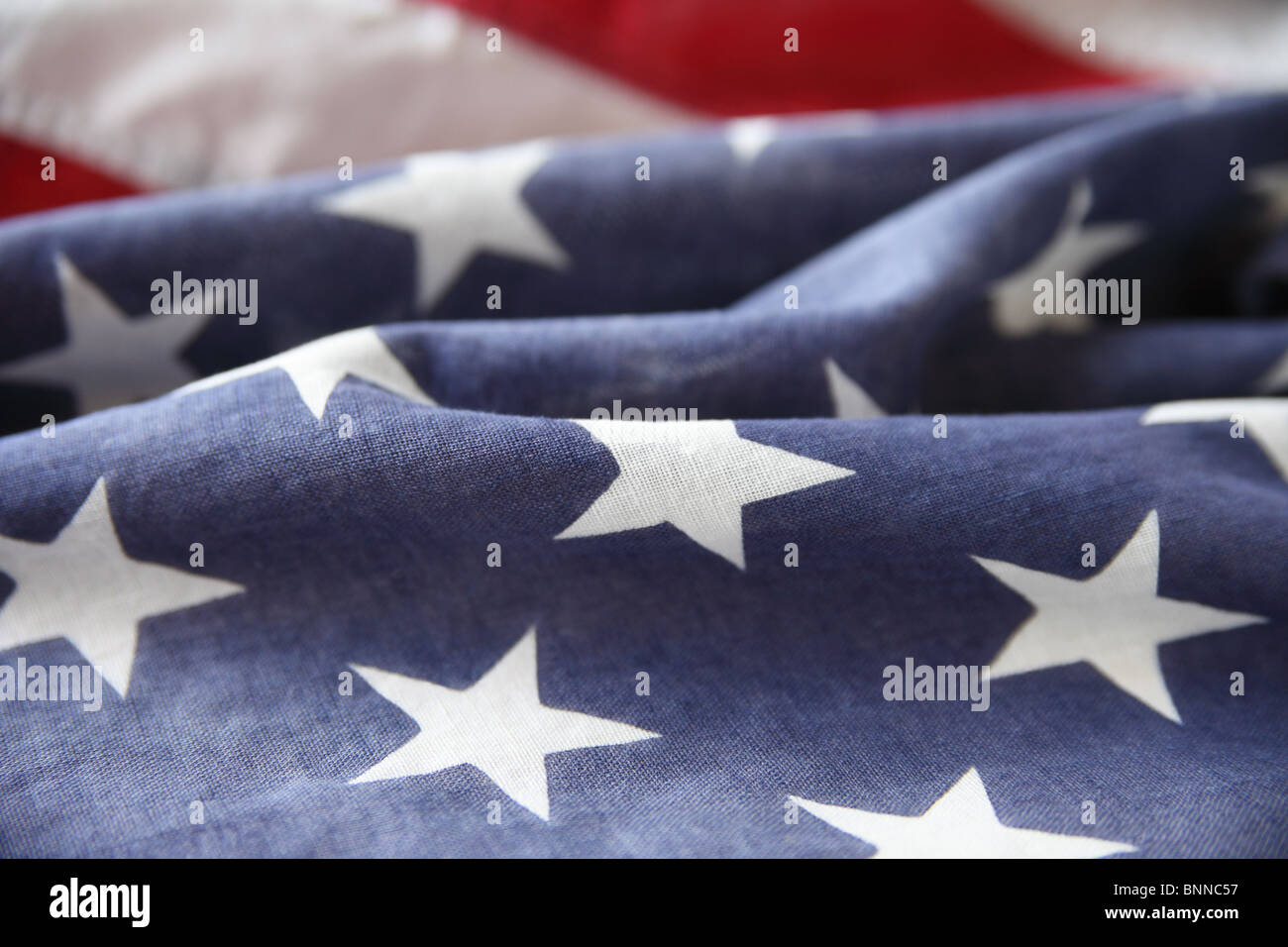 detail of the star section of an American flag Stock Photo - Alamy