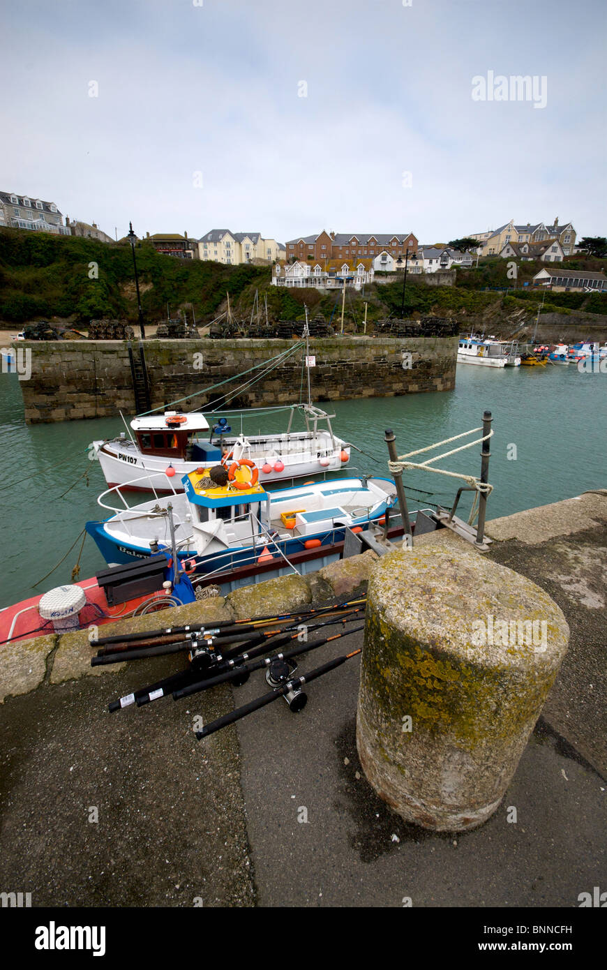 Newquay Cornwall UK Harbor Harbour Quay Beach Stock Photo - Alamy
