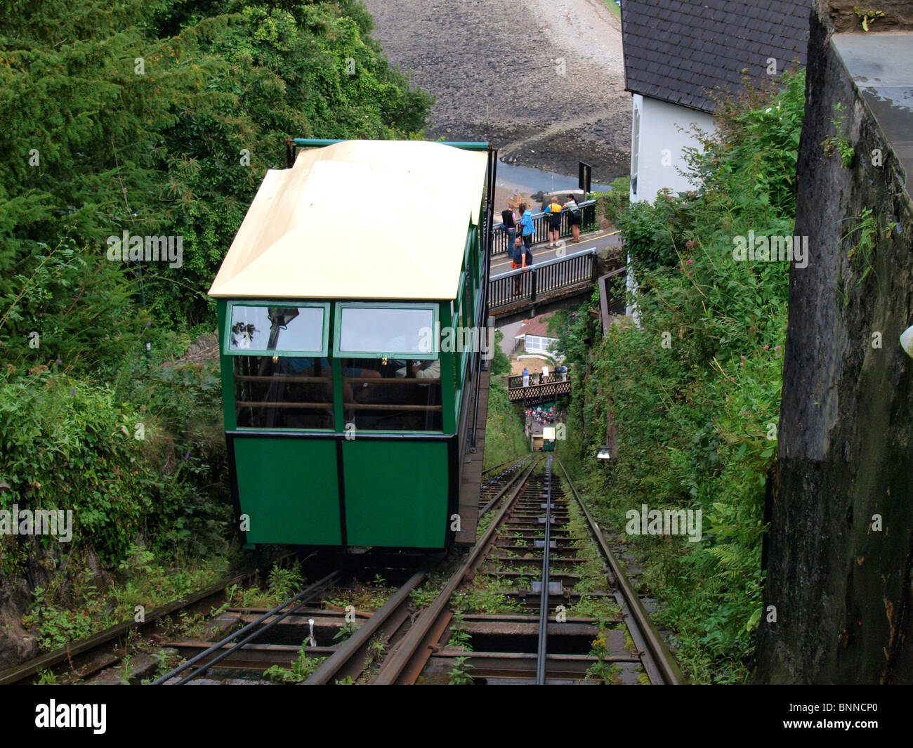 Lynton and Lynmouth cliff railway Stock Photo - Alamy
