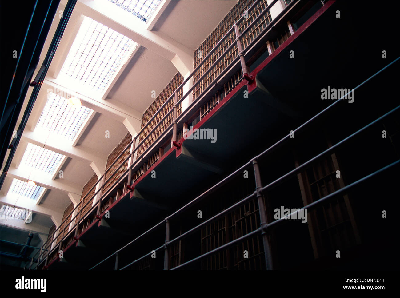 Prison cells in Alcatraz federal penitentiary Stock Photo - Alamy