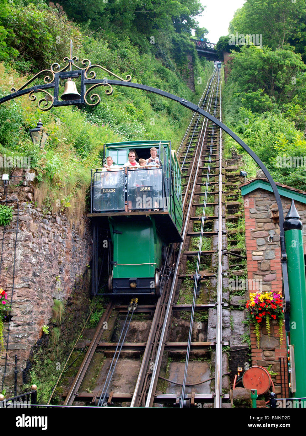 Lynton and lynmouth funicular cliff railway hi-res stock photography ...