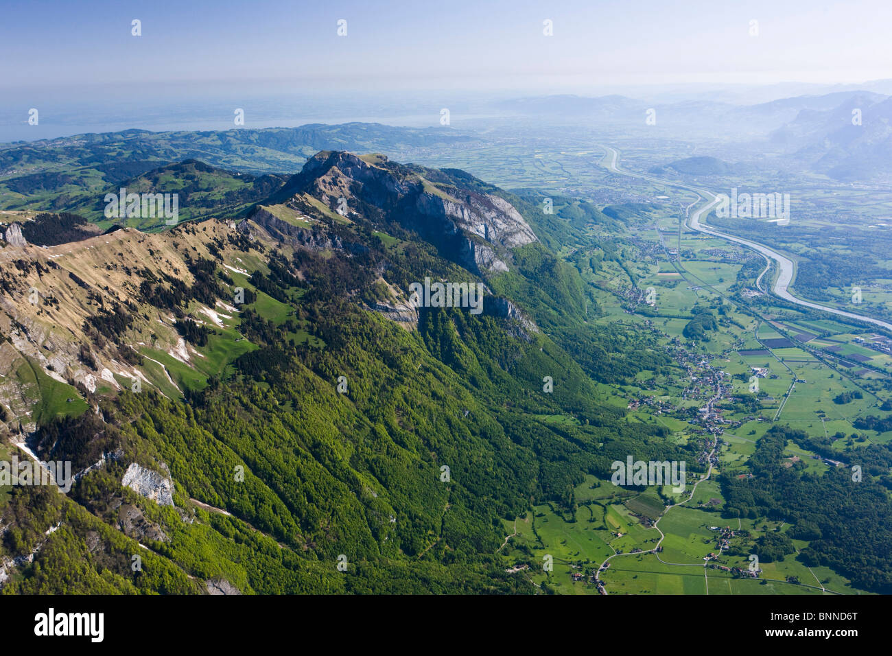 Switzerland swiss scenery Alpstein chain Alpstein mountains Rhine ...