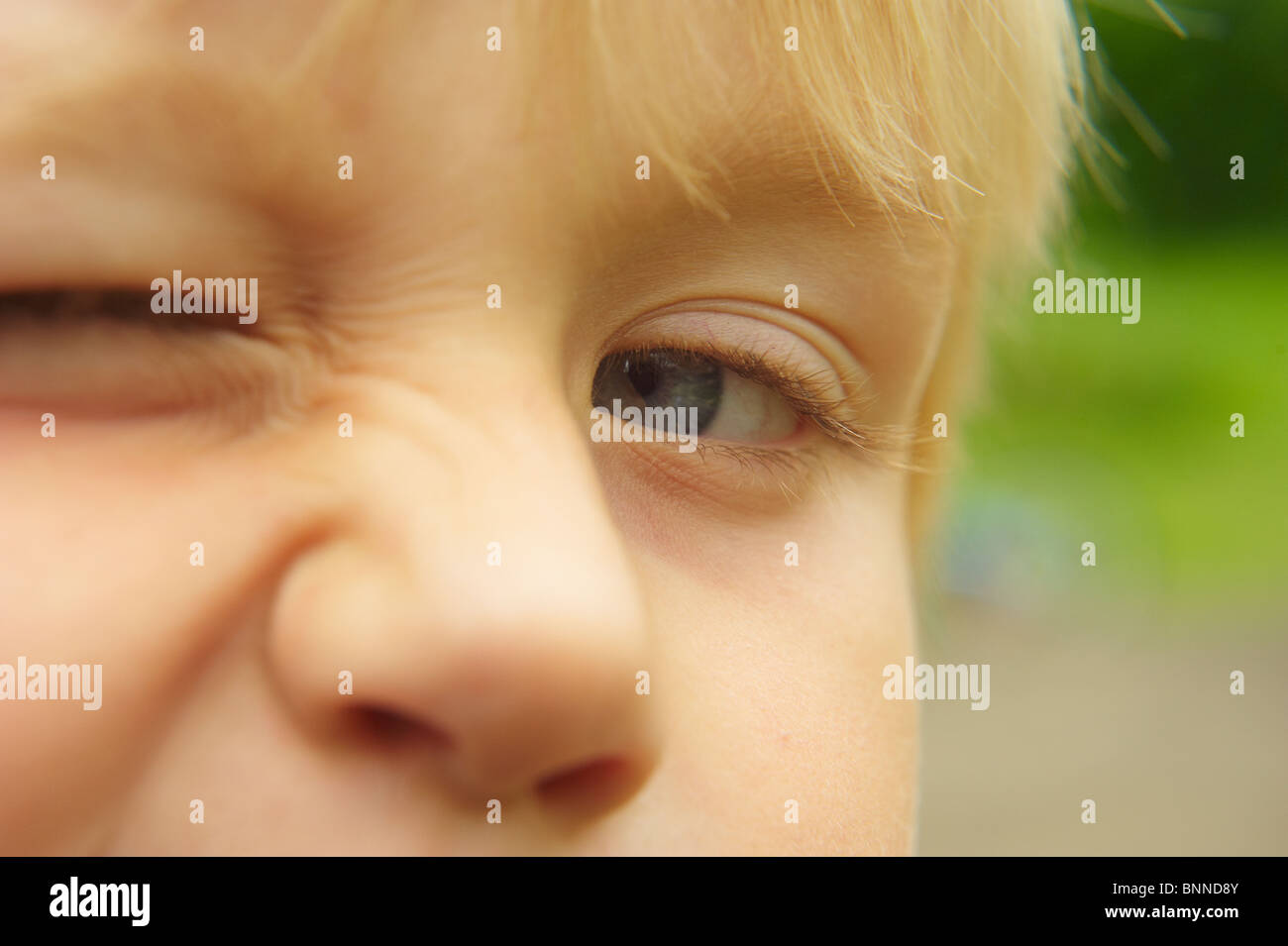 Close up of child boy eye Stock Photo - Alamy