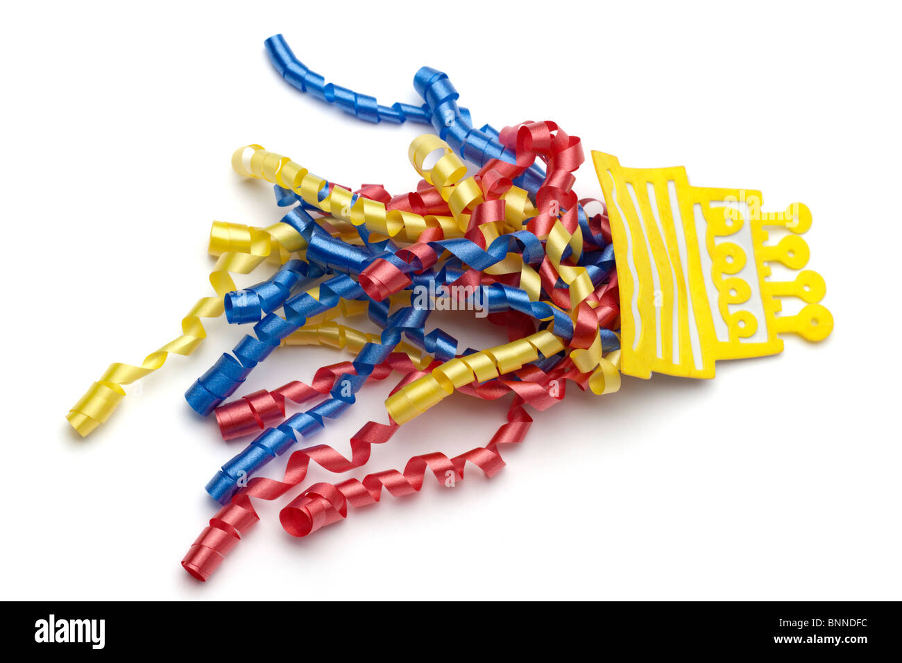 Multicoloured paper party trimmings Stock Photo - Alamy