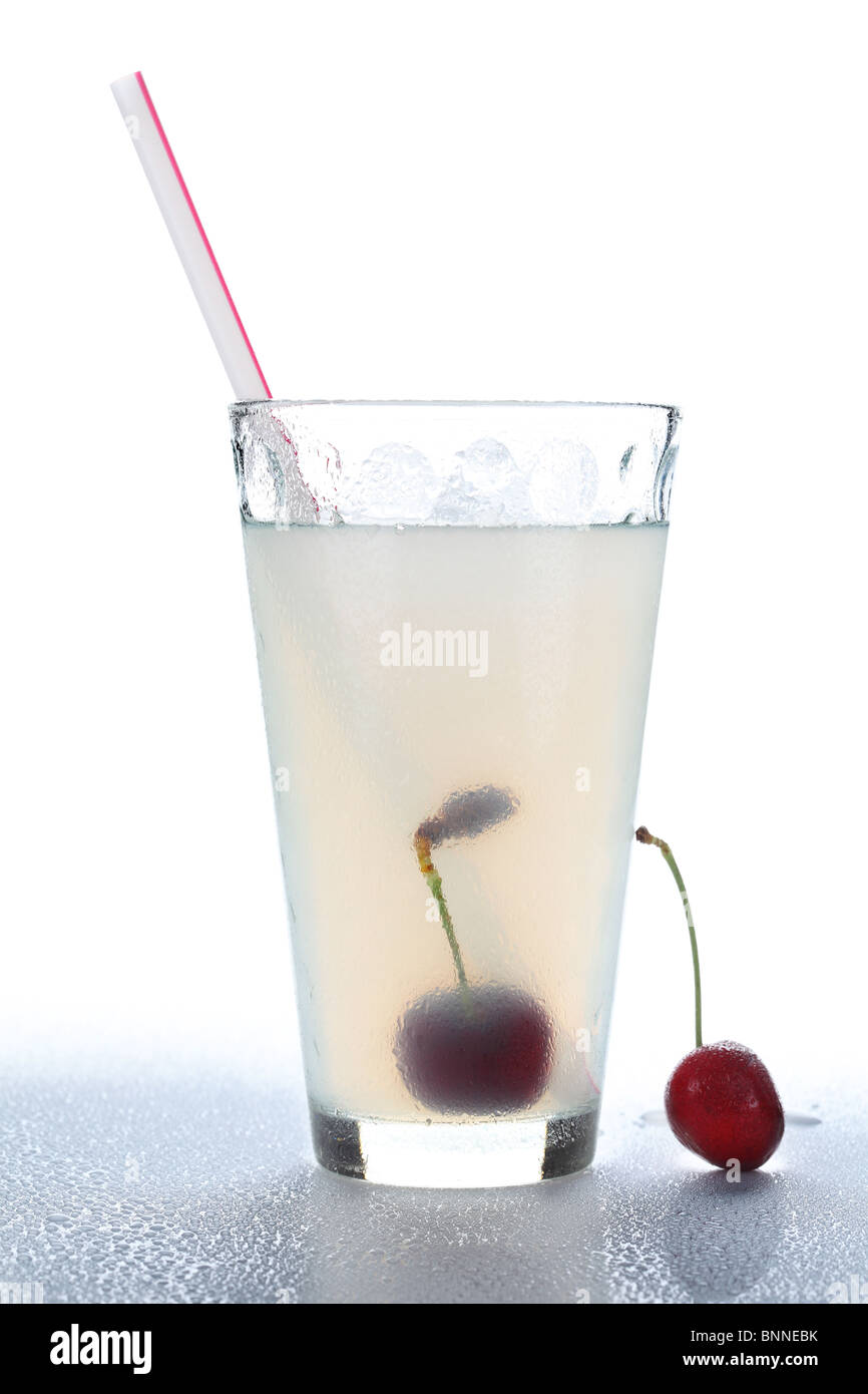 Cherry juice cocktail Stock Photo - Alamy