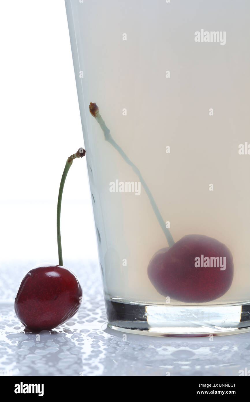 Cherry juice cocktail Stock Photo - Alamy