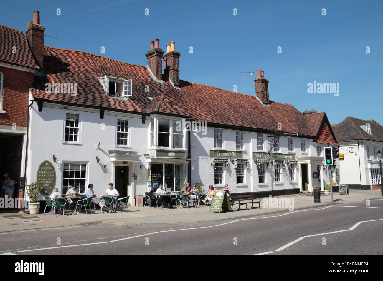 View of Cromwell's Seafood Restaurant on the High Street in Odiham ...