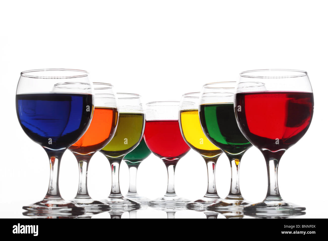 wine glasses colour Stock Photo - Alamy