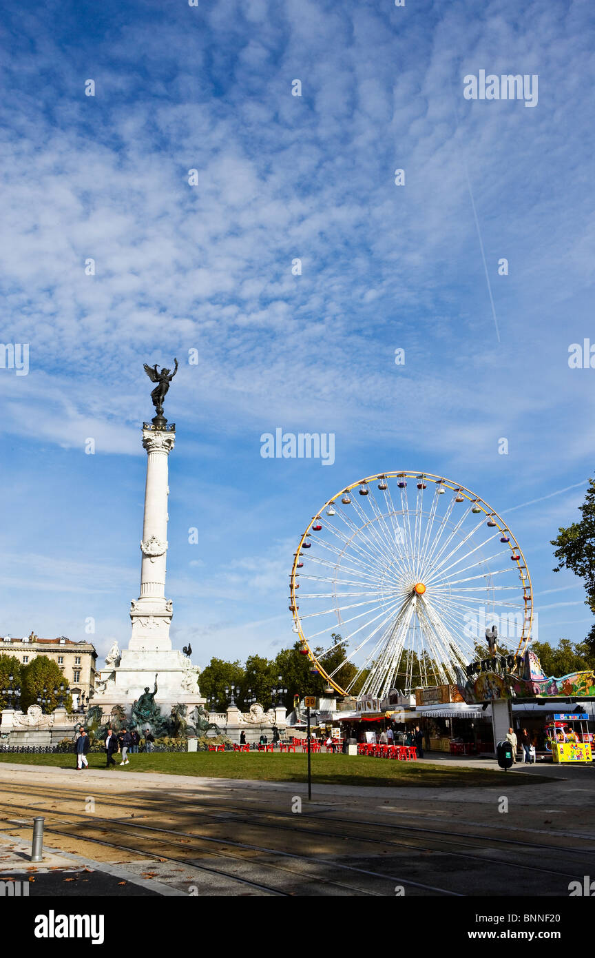 Place des Quinconces in Bordeaux, France Stock Photo - Alamy