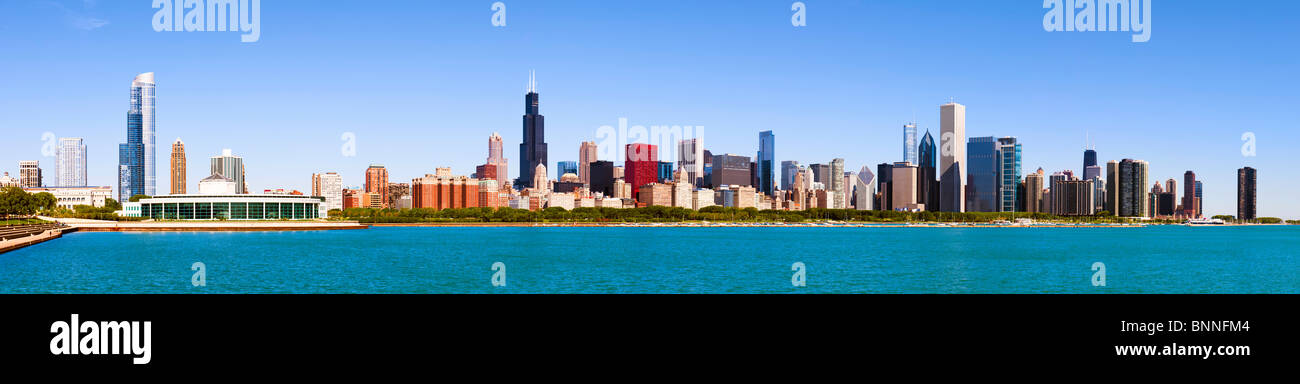 Chicago illinois skyline hi-res stock photography and images - Alamy