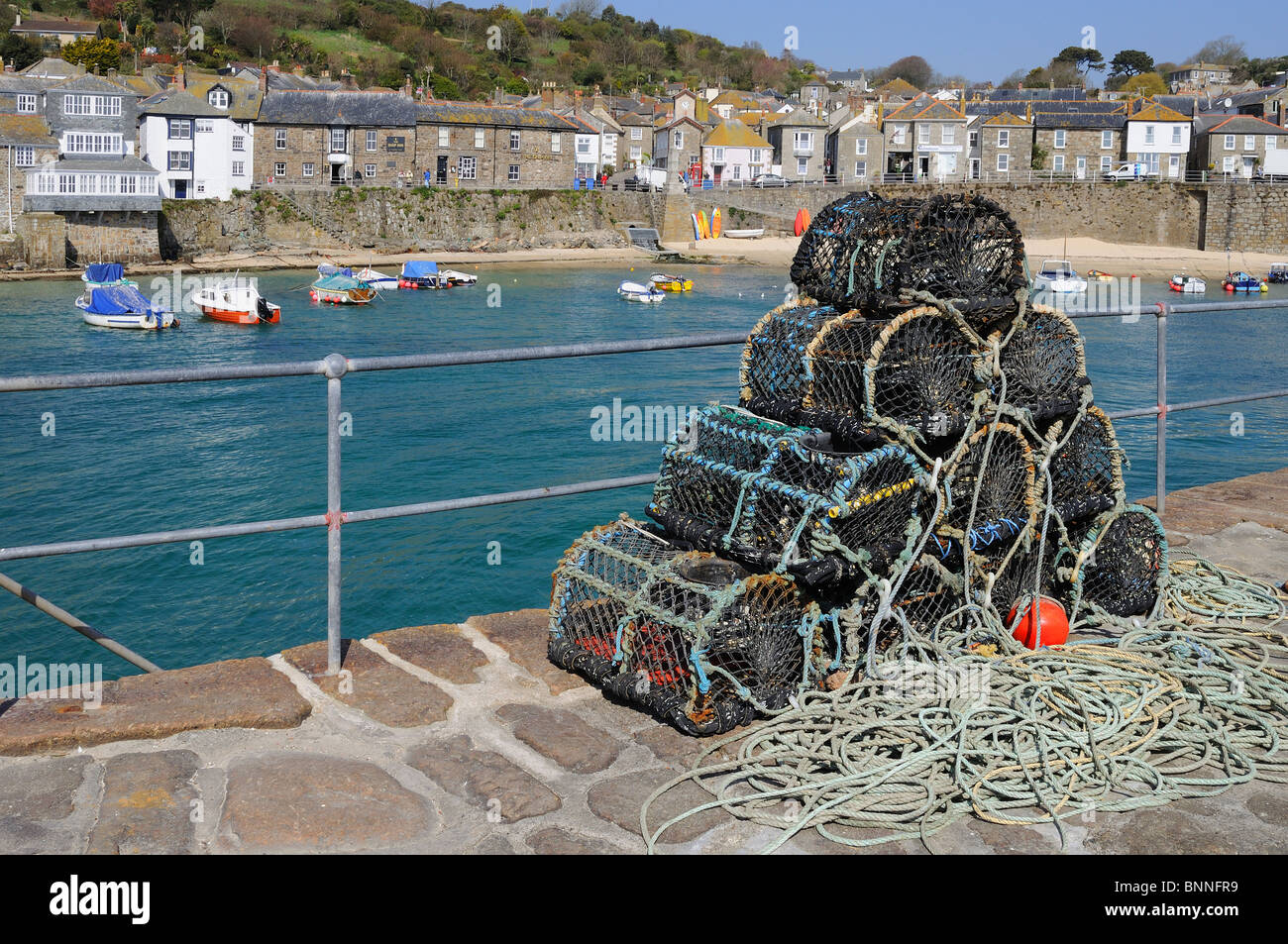 Lobster pots cornwall hi-res stock photography and images - Alamy