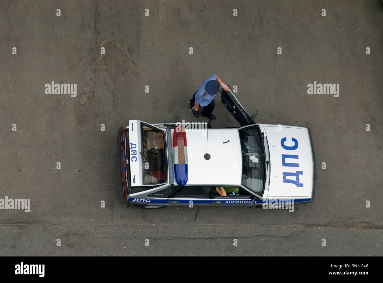 Moscow police car hi-res stock photography and images - Alamy