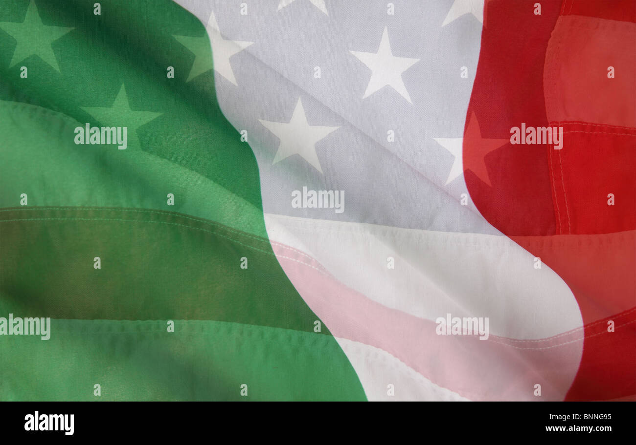 Italian american flag hi-res stock photography and images - Alamy