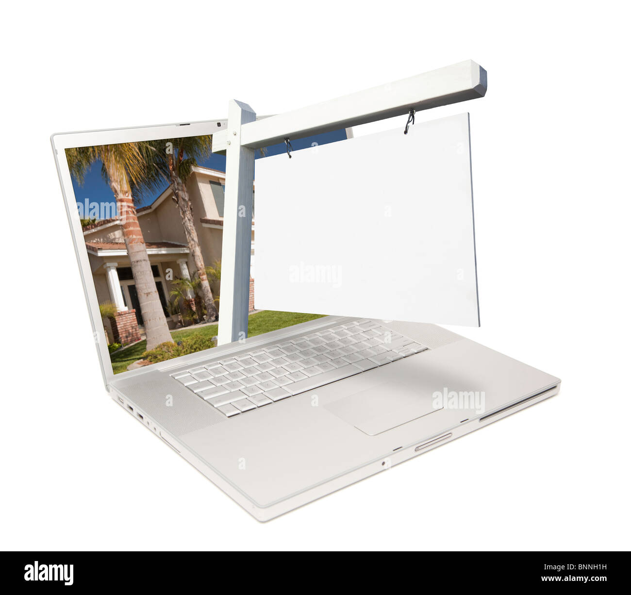 Laptop sign Cut Out Stock Images & Pictures - Alamy