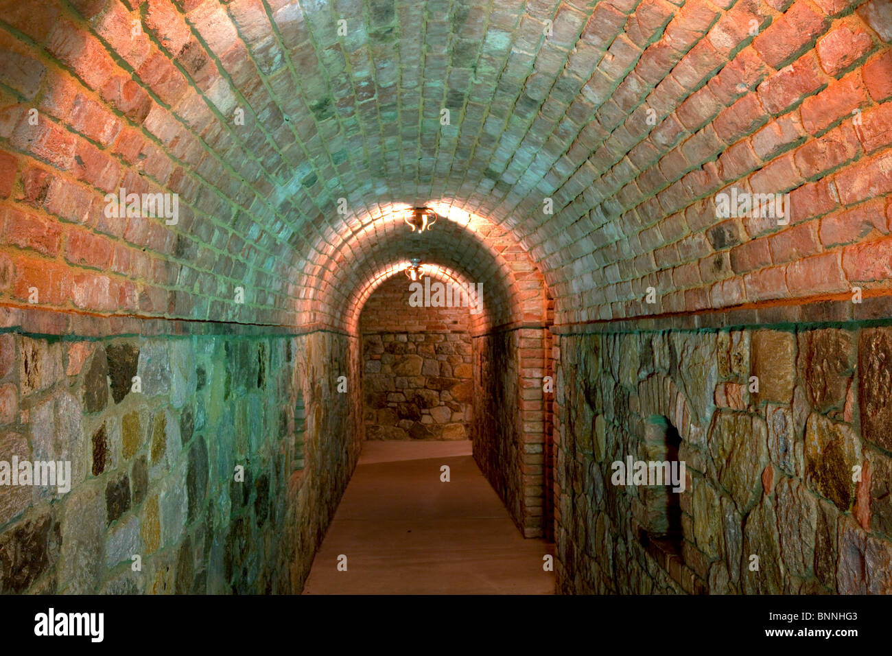 Castle passageway. Castello di Amerorosa. Napa Valley, California ...