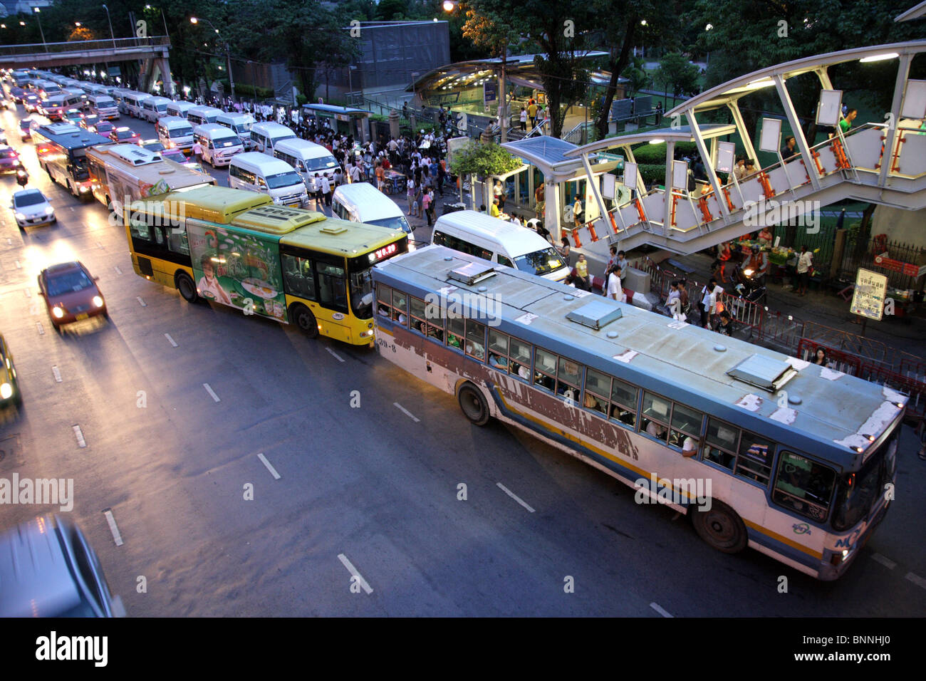 Busy traffic in Bangkok , Thailand Stock Photo - Alamy