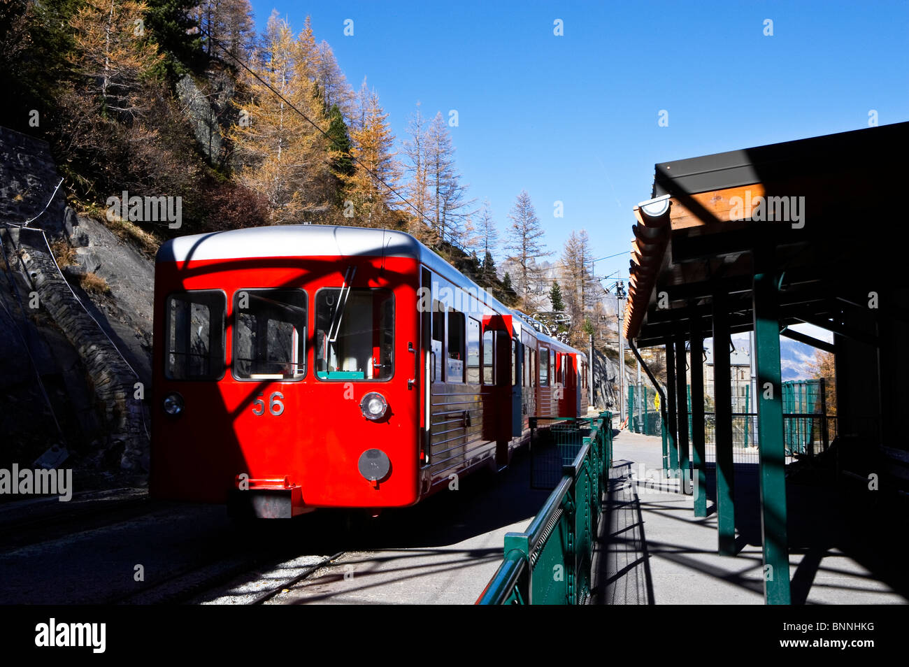 Montenvers Train in Chamonix Mont Blanc, France Stock Photo - Alamy