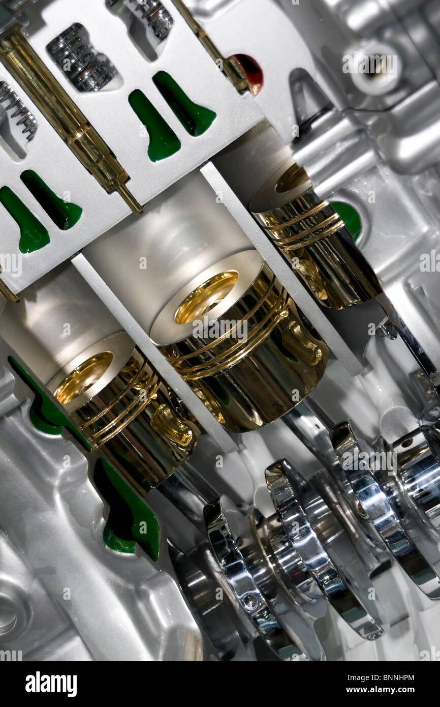 automobile cylinder block and car piston view Stock Photo - Alamy