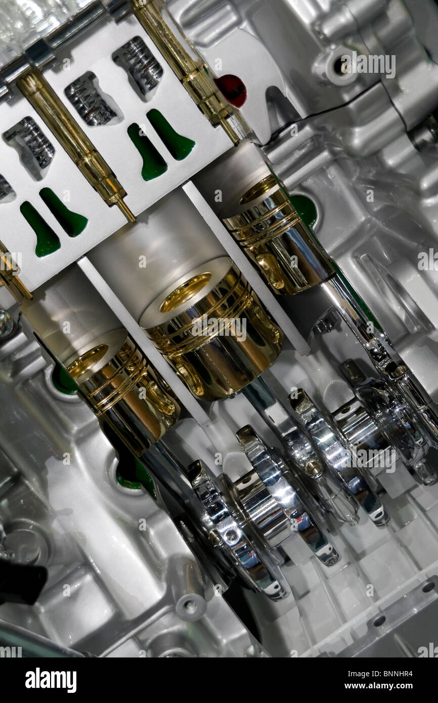 automobile cylinder block and car piston view Stock Photo - Alamy