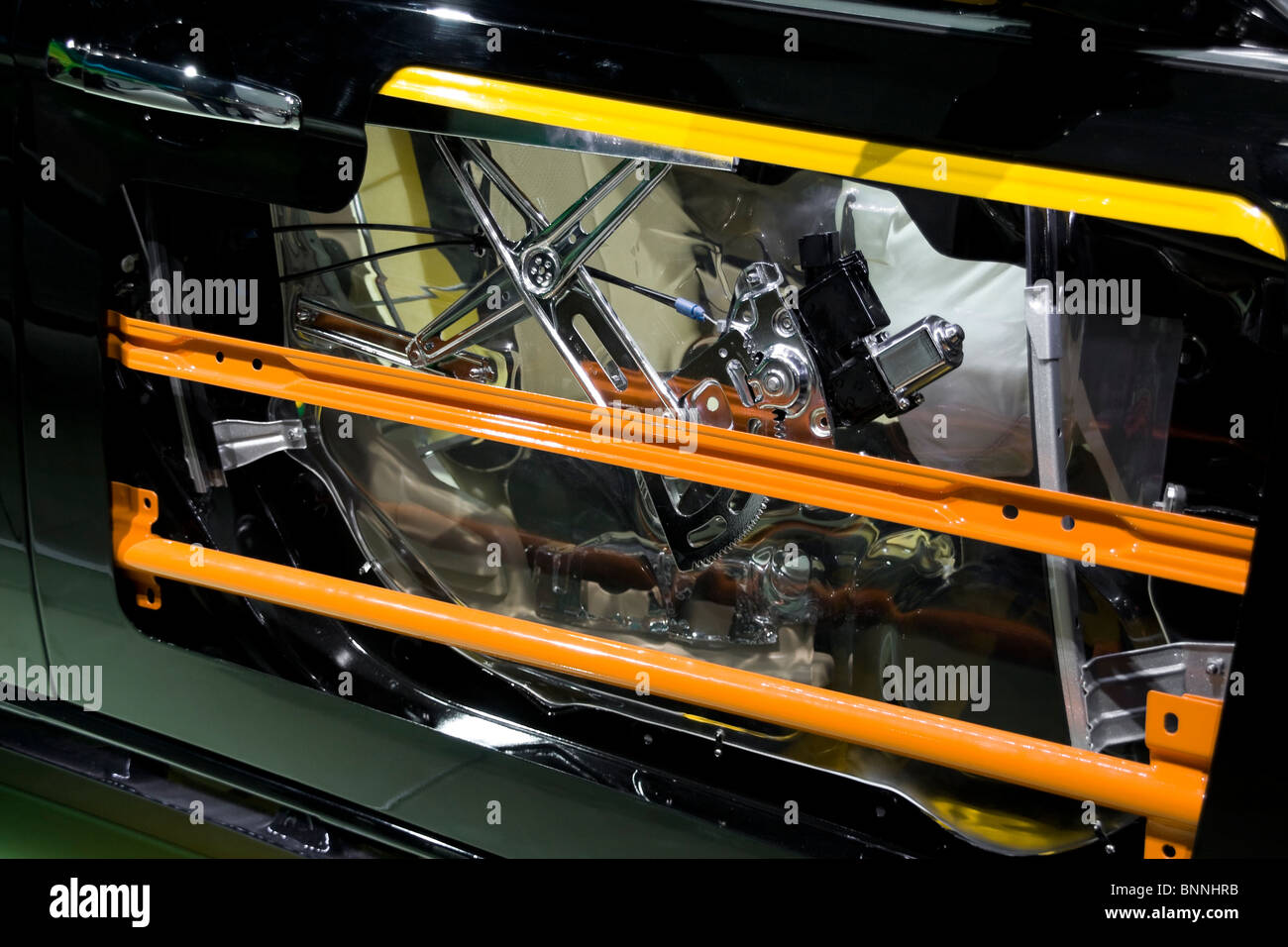 cut section of car doors safety bumper Stock Photo - Alamy