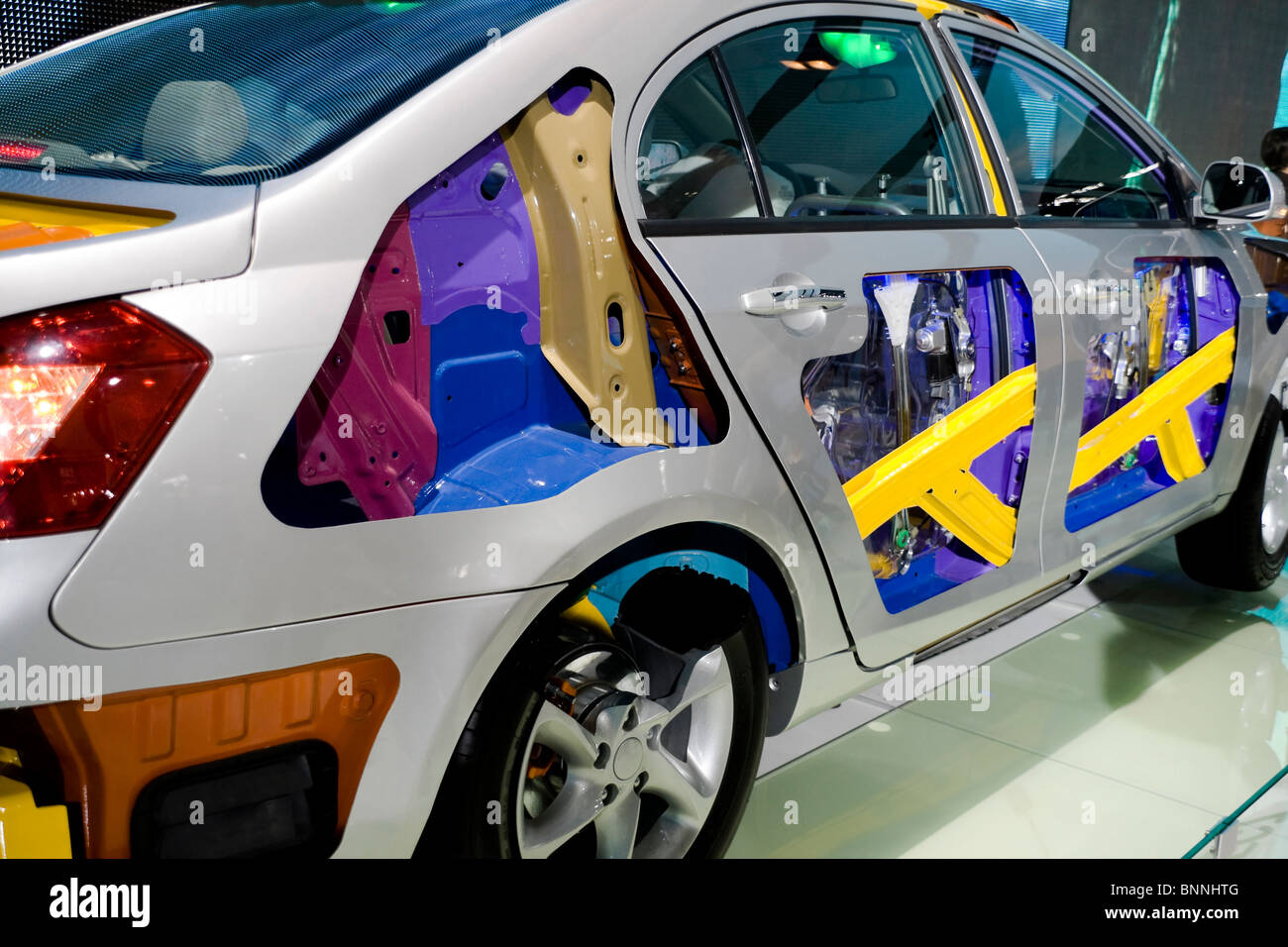 cut section of car body safety bumper Stock Photo - Alamy