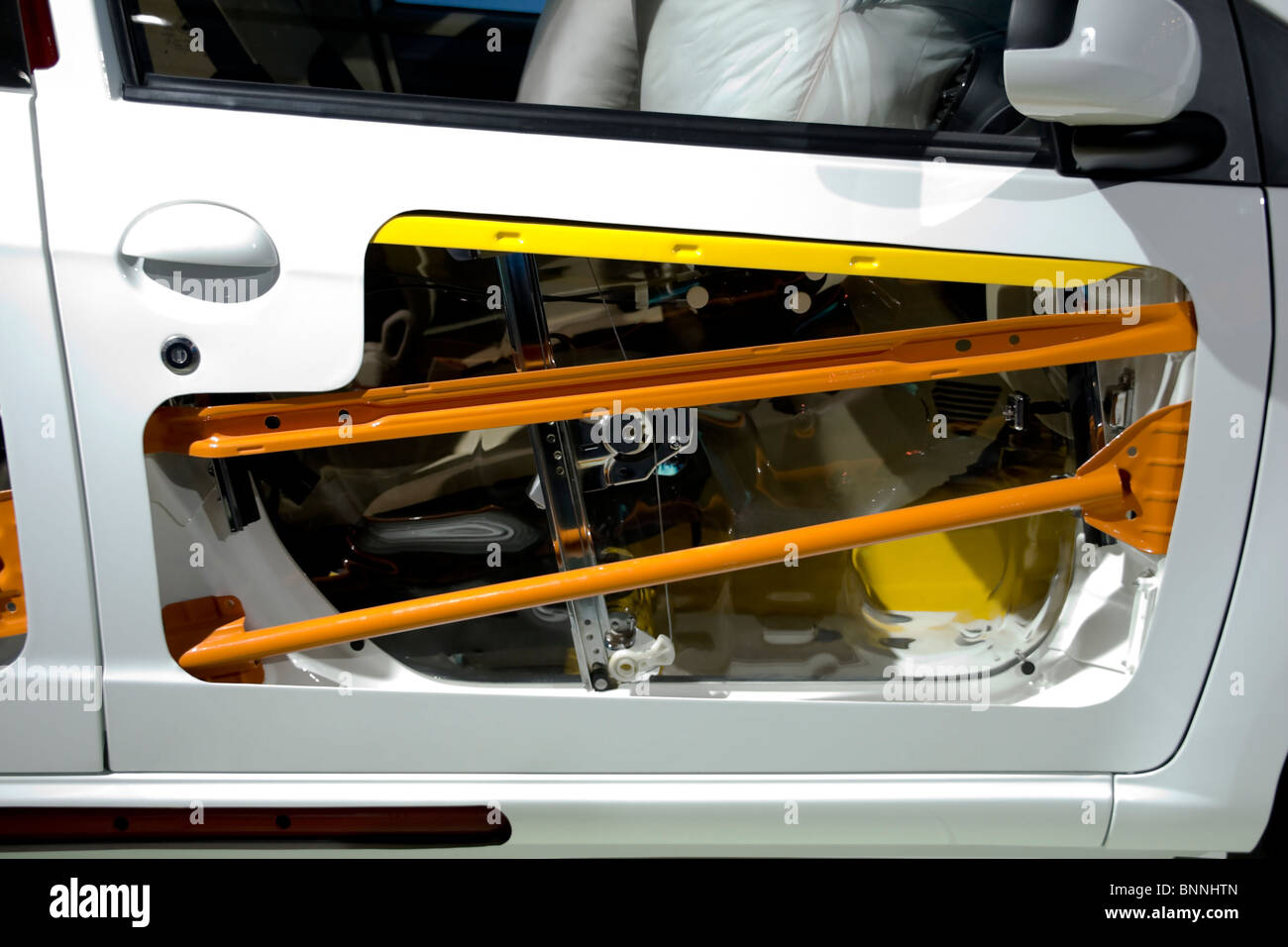 cut section of car doors safety bumper Stock Photo - Alamy