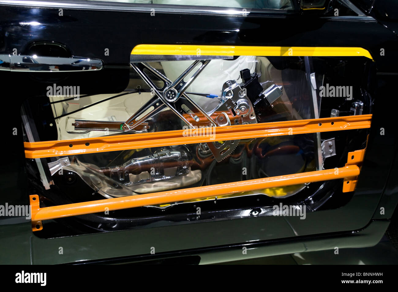 cut section of car doors safety bumper Stock Photo - Alamy