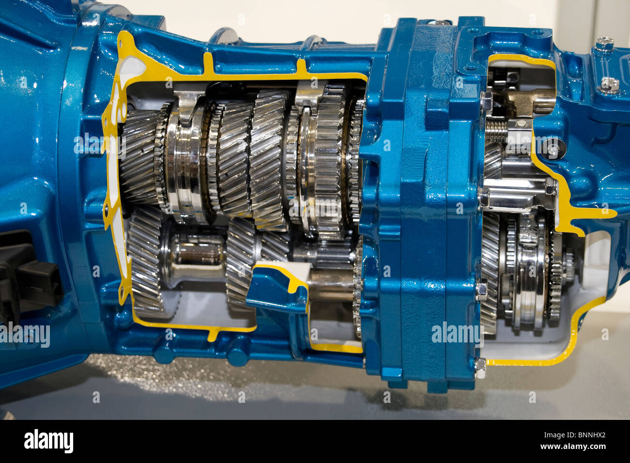 Automotive transmission gearbox with lots of details Stock Photo - Alamy