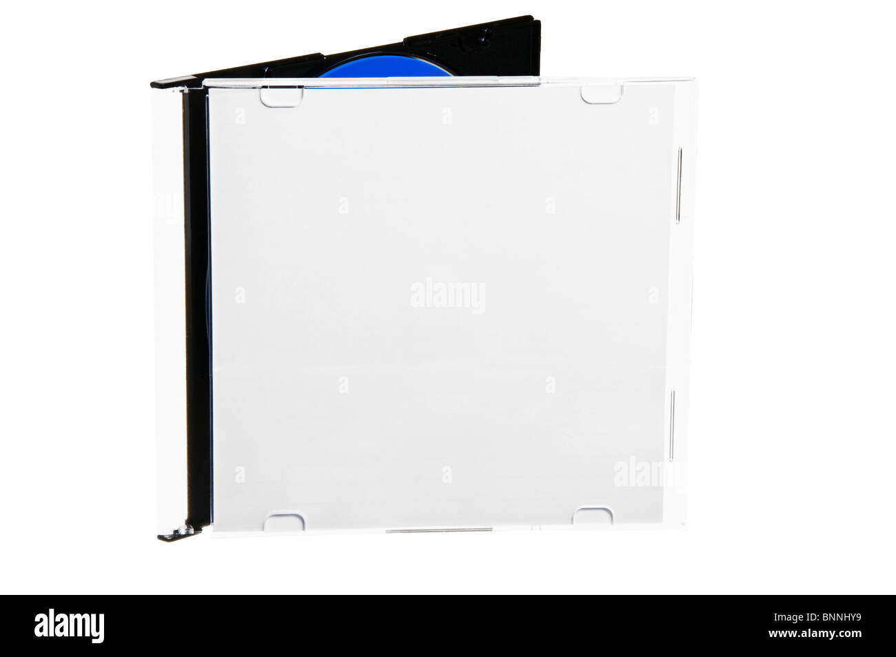 Compact disc in the box, isolated on white background Stock Photo - Alamy