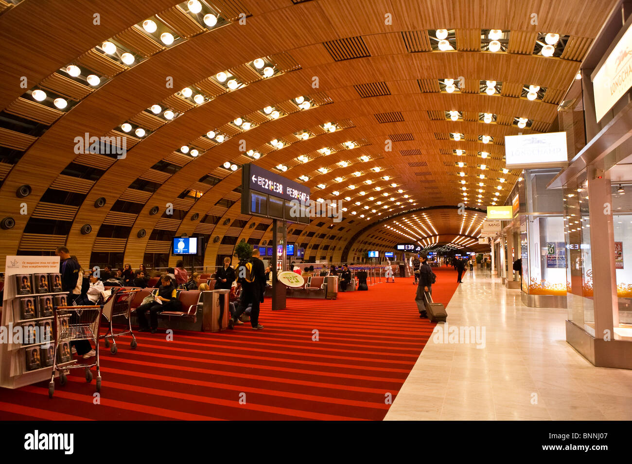 Boarding Gate of Charles de Gaulle International Airport, France Stock ...