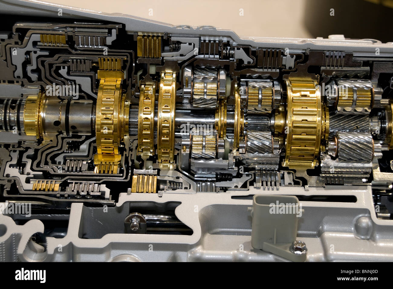 Automotive transmission gearbox with lots of details Stock Photo - Alamy