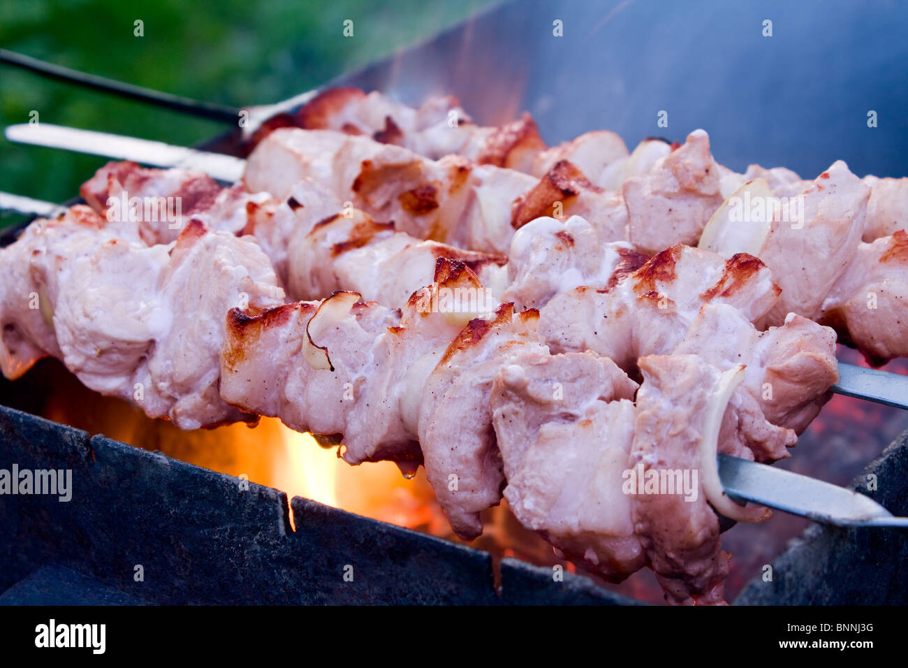 Meat over coal fire hi-res stock photography and images - Alamy