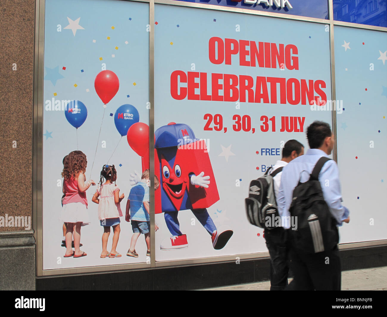 Metro Bank London Opening celebrations Stock Photo - Alamy