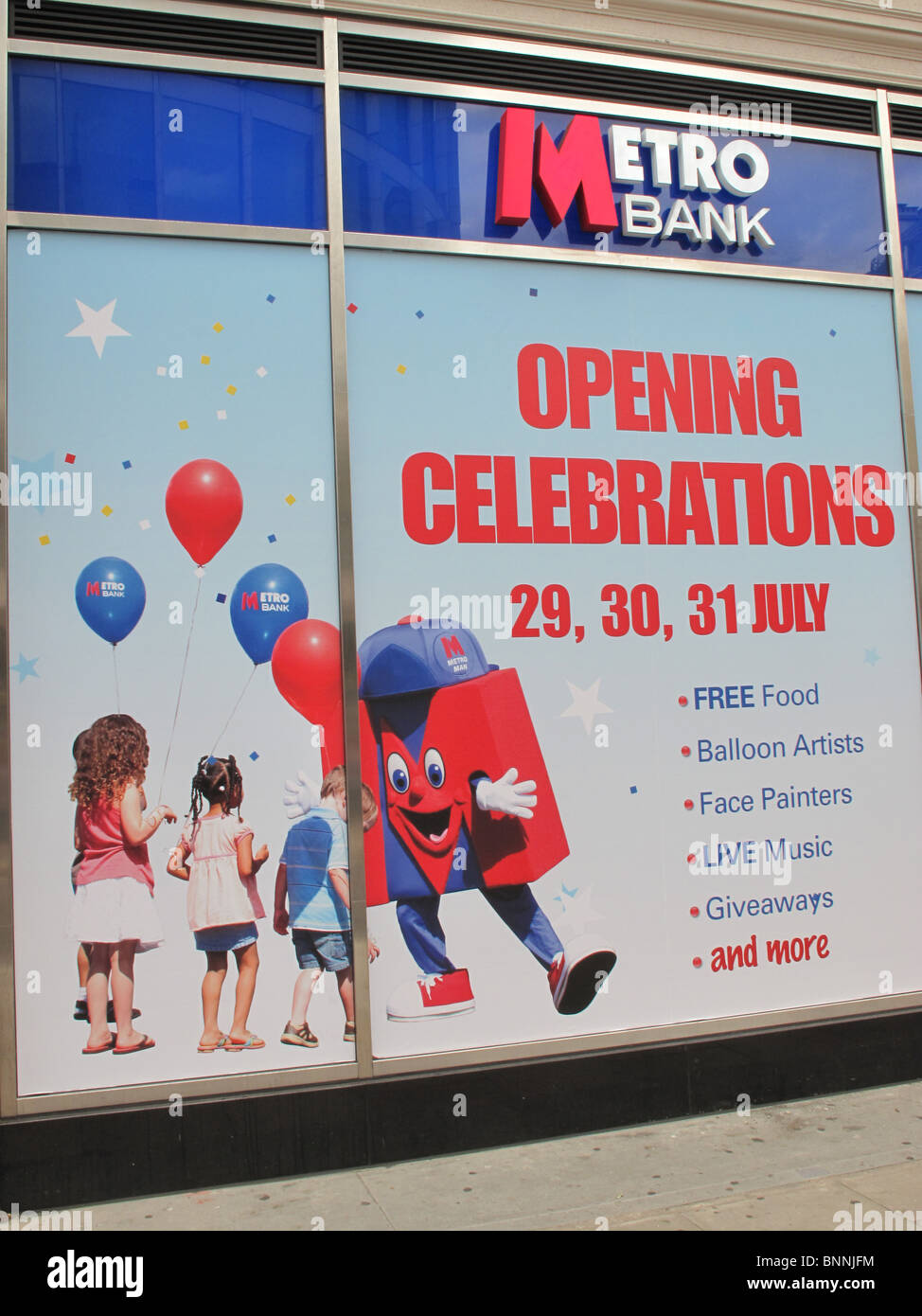 Metro Bank London Opening celebrations Stock Photo - Alamy