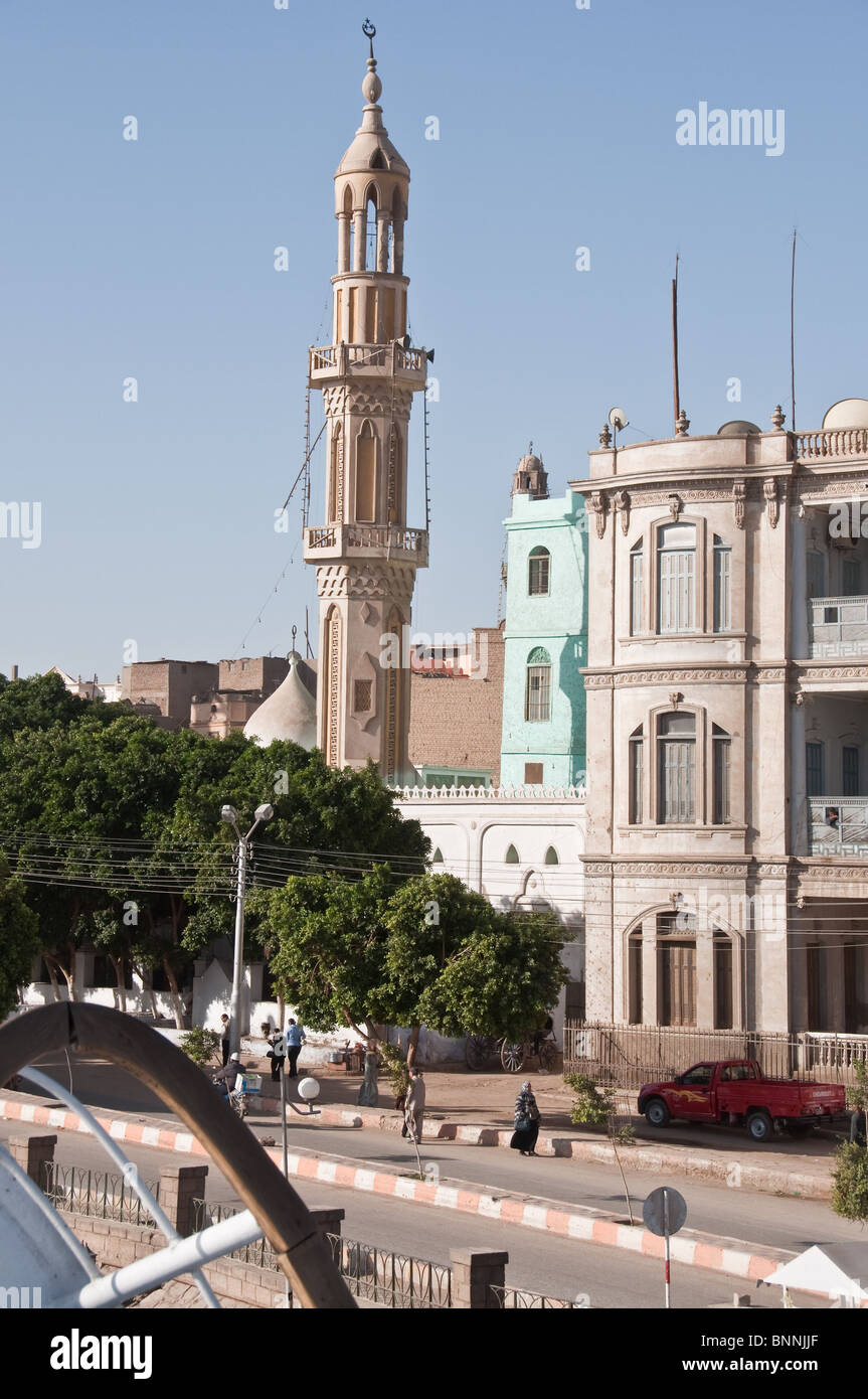 Mosque in Edfu on banks of River Nile Stock Photo - Alamy
