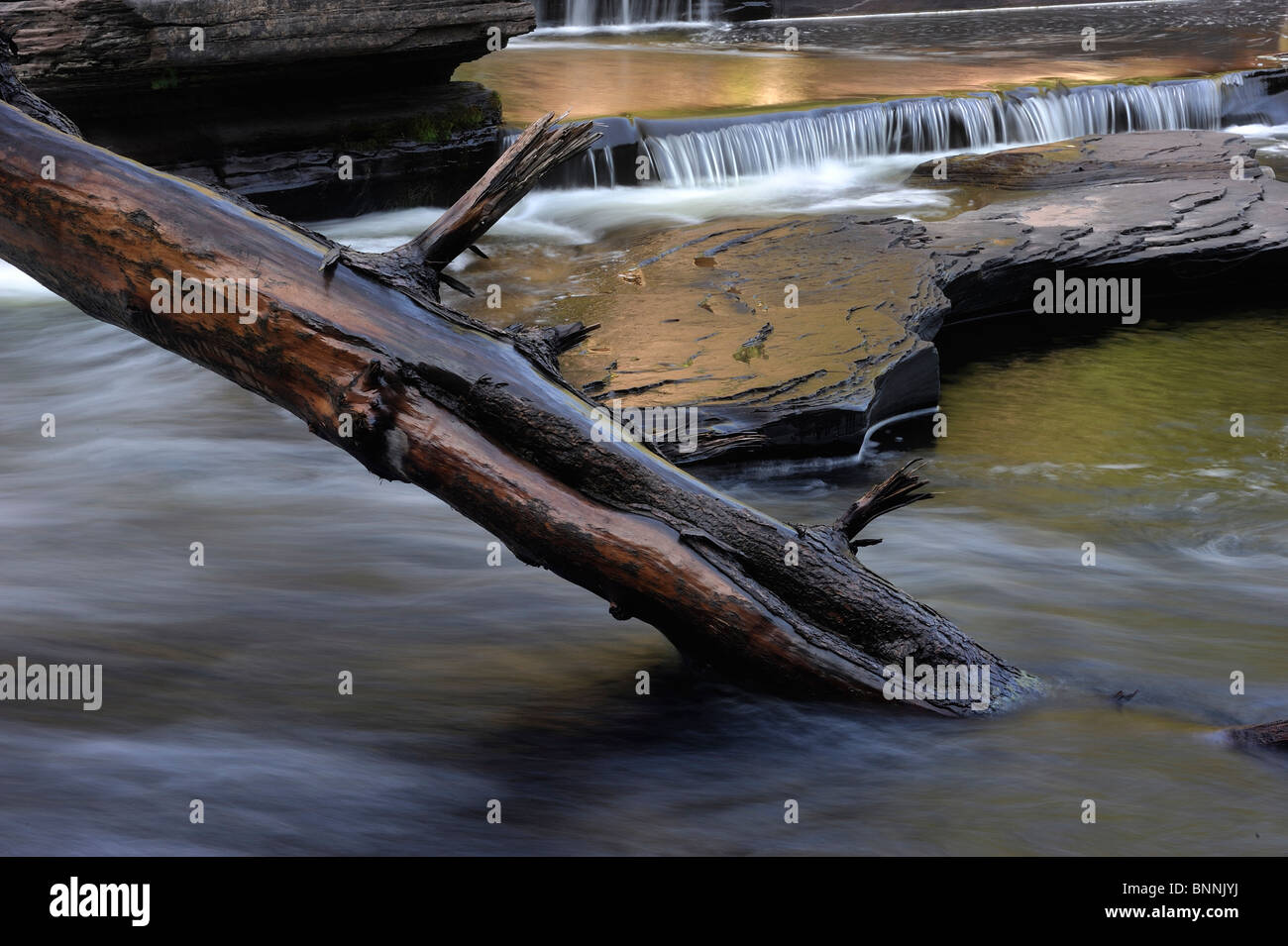 Manido Waterfall Presque Isle River nature Porcupine Mountains ...