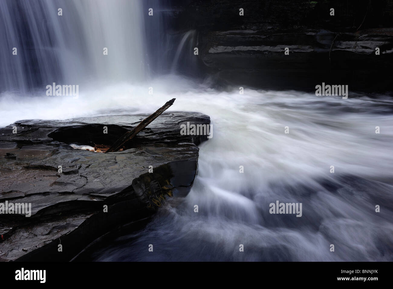 Manabezho Waterfall Presque Isle River nature Porcupine Mountains ...
