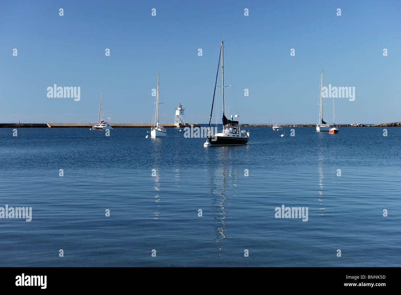 Sail boats Harbor Harbour Grand Marais North Shore Minnesota USA ...