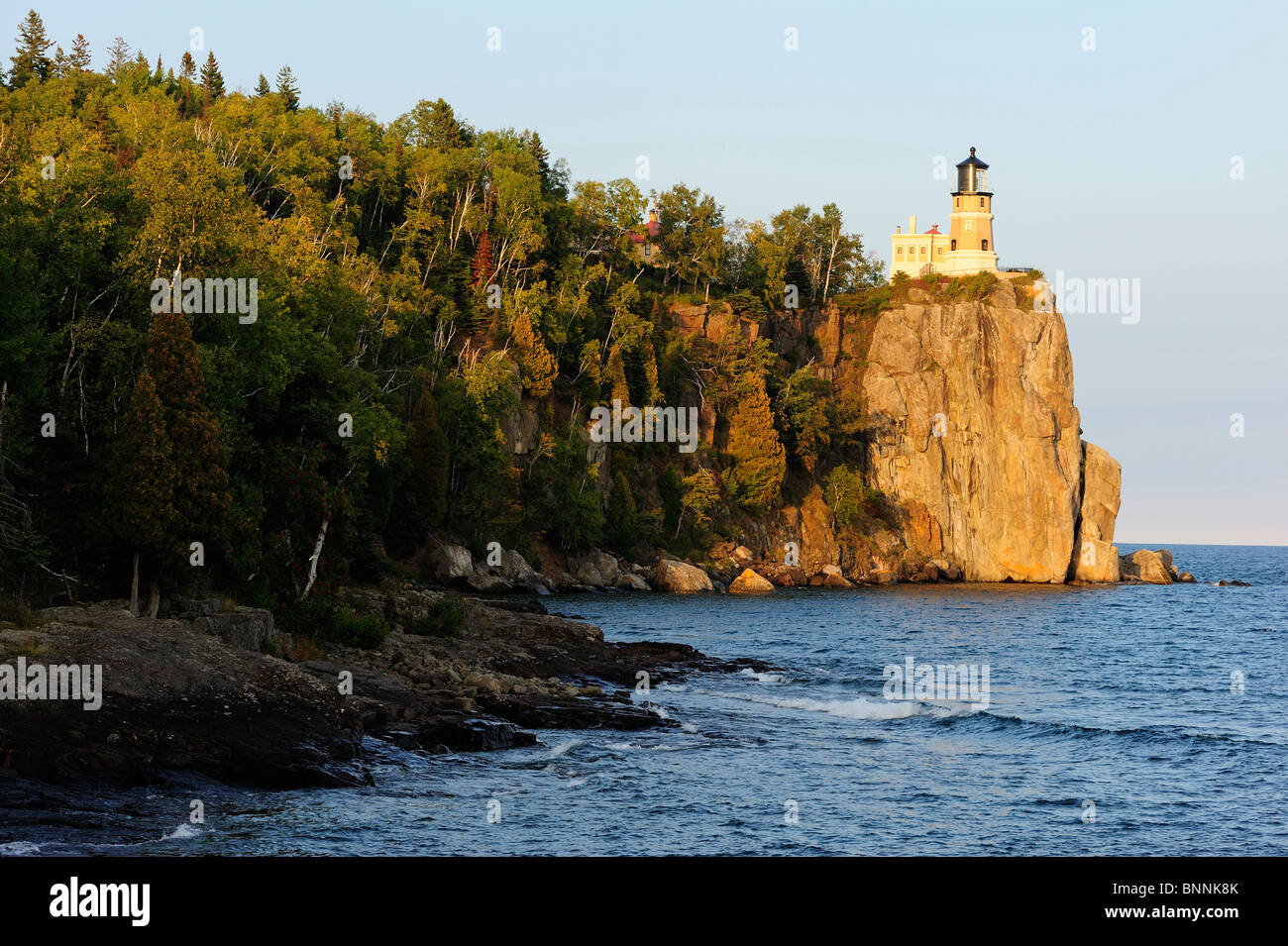 Lighthouse cliff Lake Superior Split Rock Lighthouse State Park North ...
