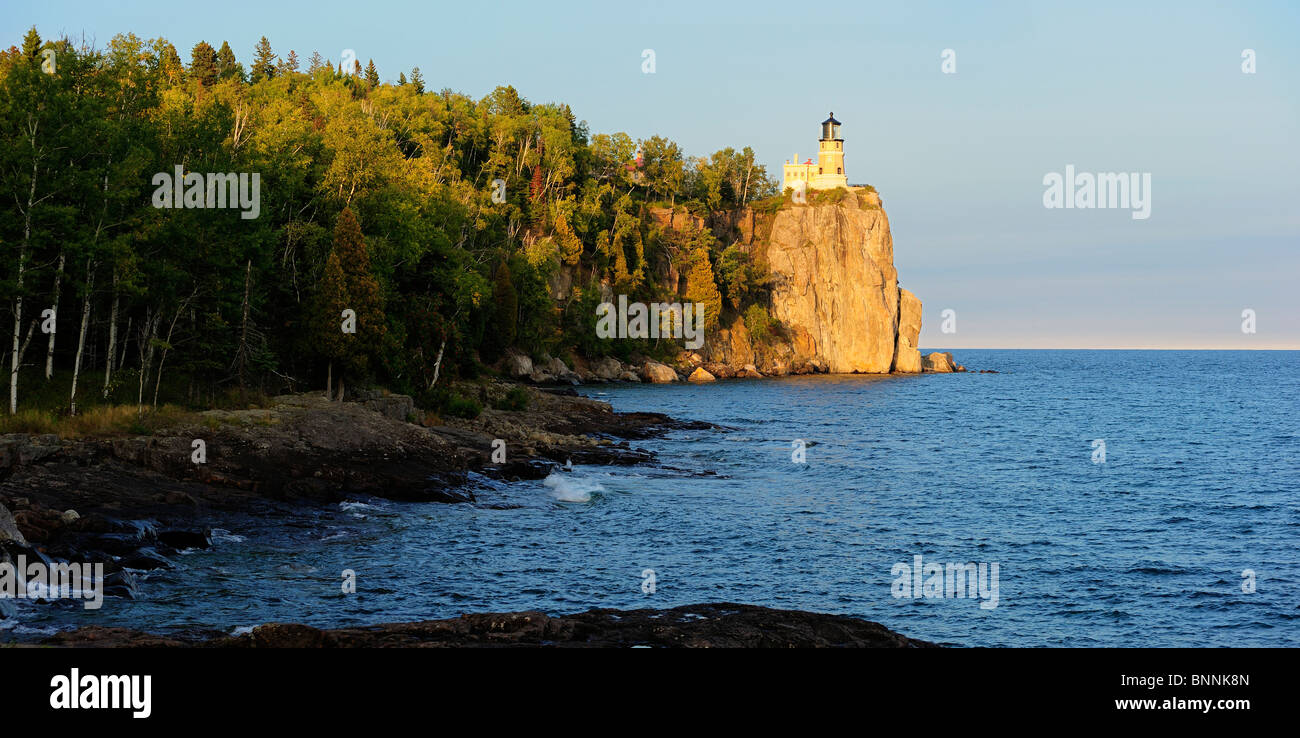 Lighthouse cliff Lake Superior Split Rock Lighthouse State Park North ...
