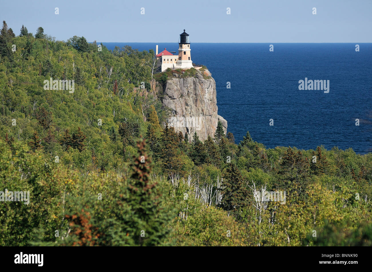 Lighthouse cliff Lake Superior Split Rock Lighthouse State Park North ...