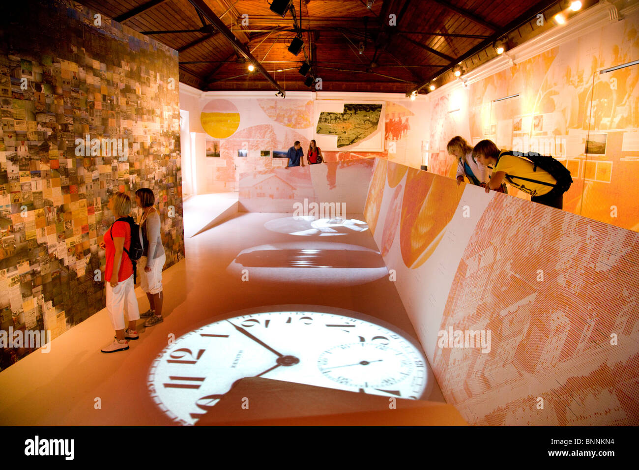 Switzerland swiss museum inside clock museum La Chaux de Fonds town ...