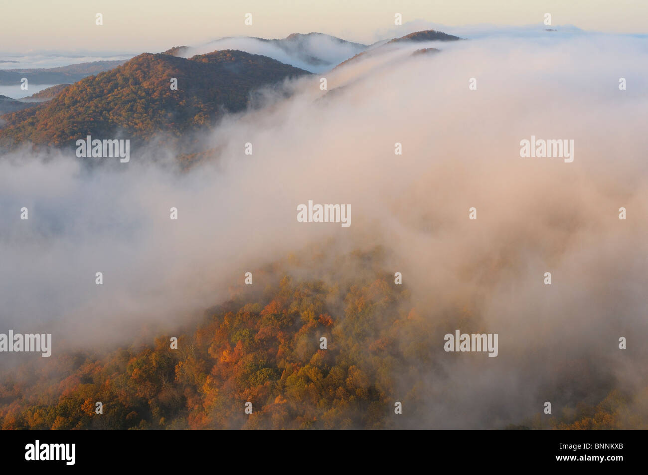 Pinnacle Overlook Fog Cumberland Gap National Historic Park Cumberland ...